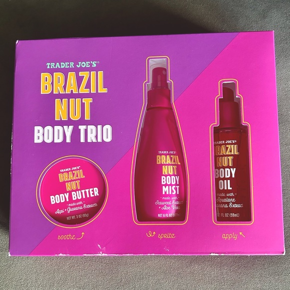 Trader Joe’s | Bath & Body | Trader Joes Brazil Nut Body Trio Gift Set ...